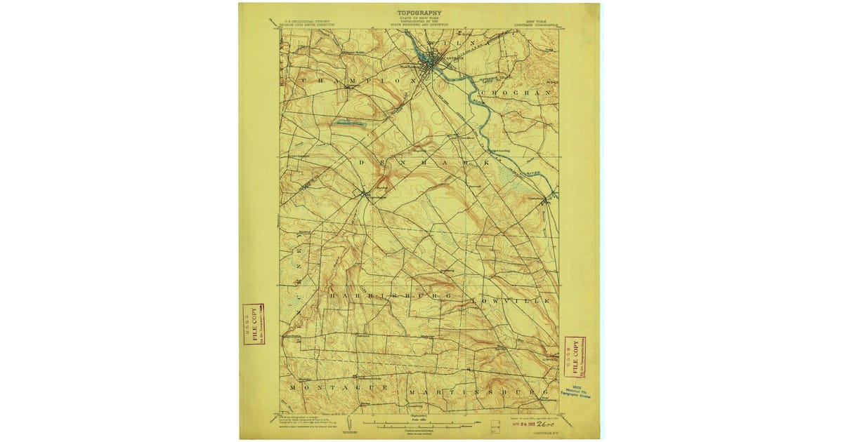 1904 Map of Carthage, NY — High-Res, 1911 Print | Pastmaps