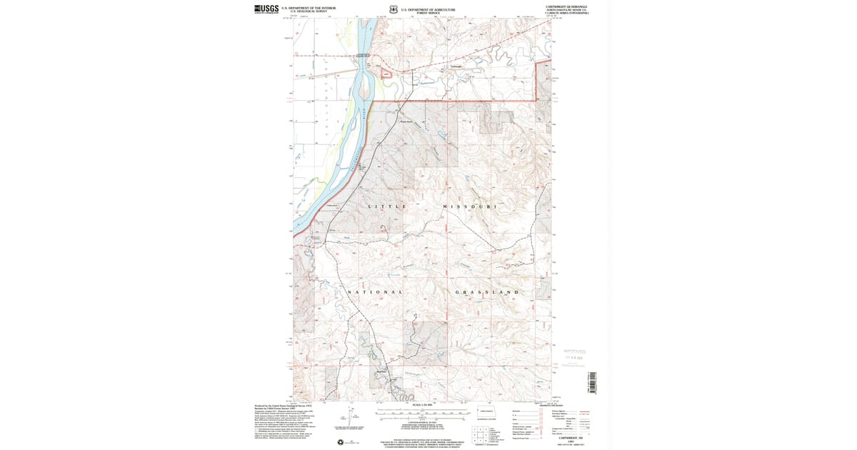 1997 Map of Cartwright, McKenzie County, ND — High-Res | Pastmaps