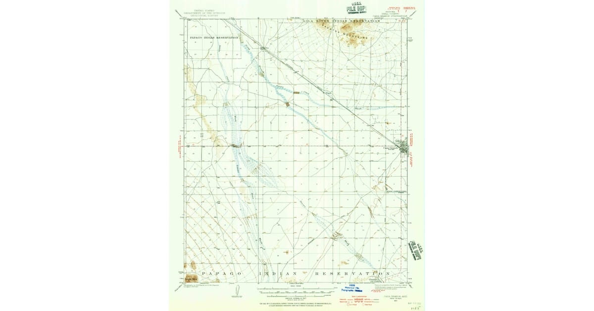 1920s Maps of Casa Grande, AZ | Pastmaps