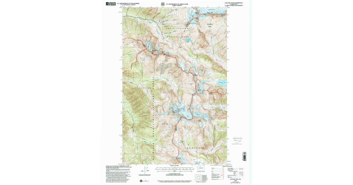 1990s Maps of Chelan County, WA | Pastmaps