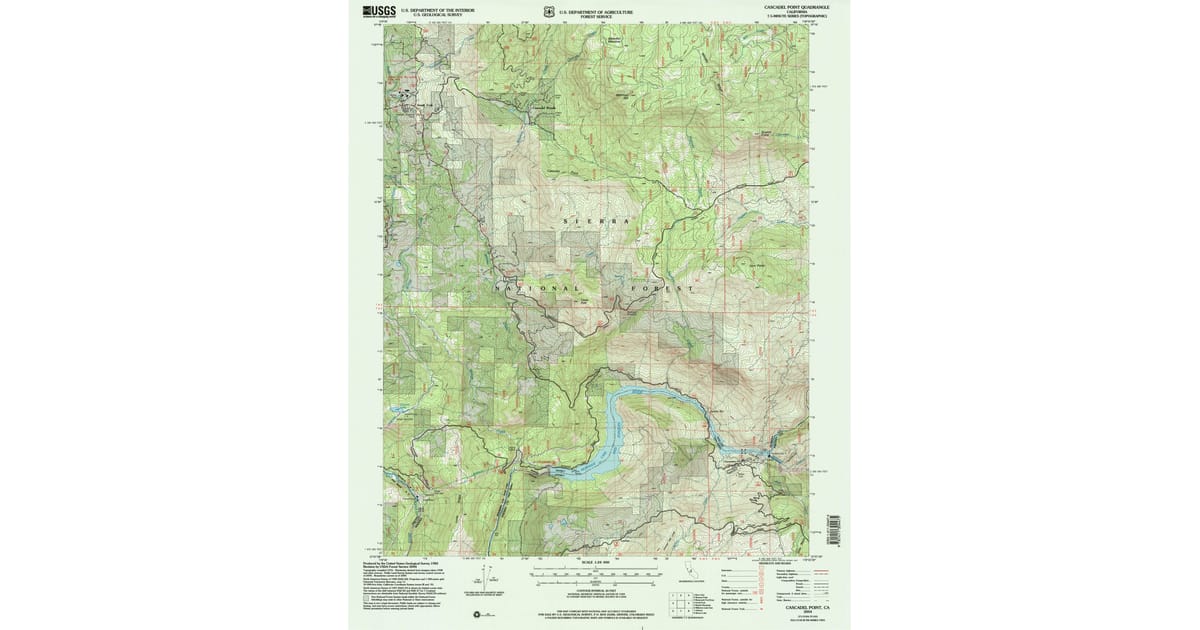 2004 Map of Cascadel Point, Madera County, CA — High-Res | Pastmaps