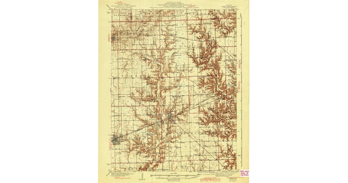 1943 Map of Casey, IL — High-Res | Pastmaps