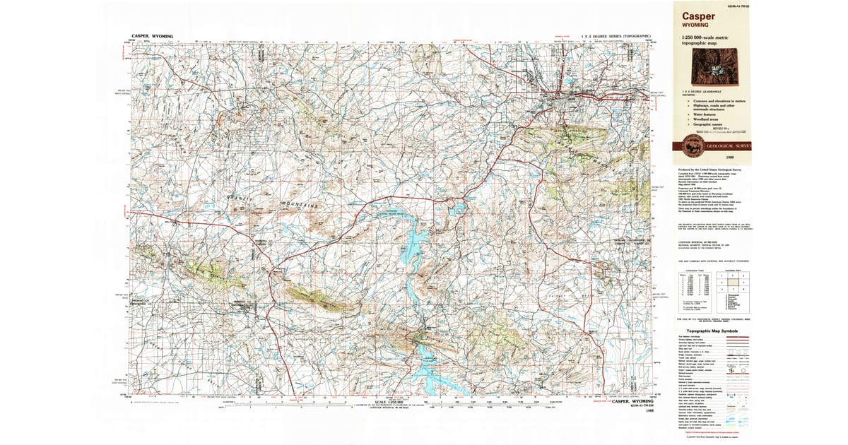 1980s Maps of Crimson Dawn, Natrona County | Pastmaps