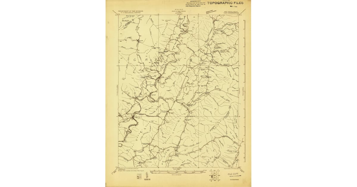 1922 Map of Cass, WV — High-Res | Pastmaps