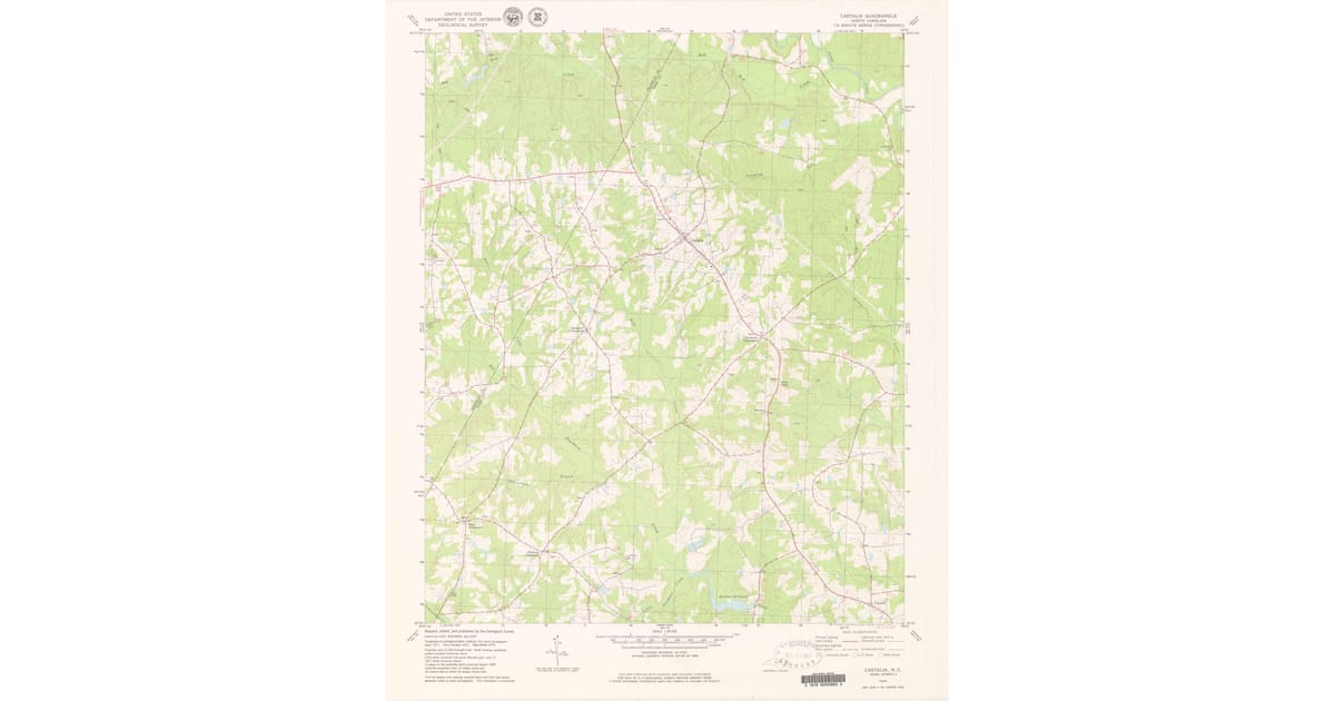 1979 Map of Castalia, NC — High-Res | Pastmaps