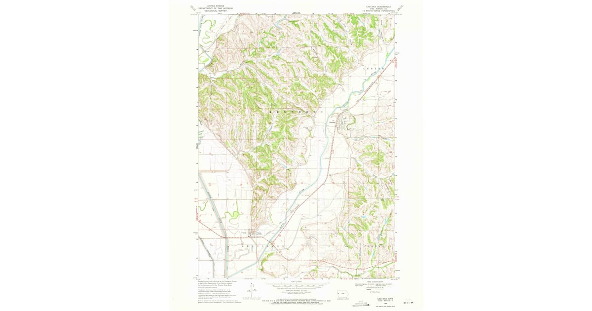 1969 Map of Castana, IA — High-Res | Pastmaps