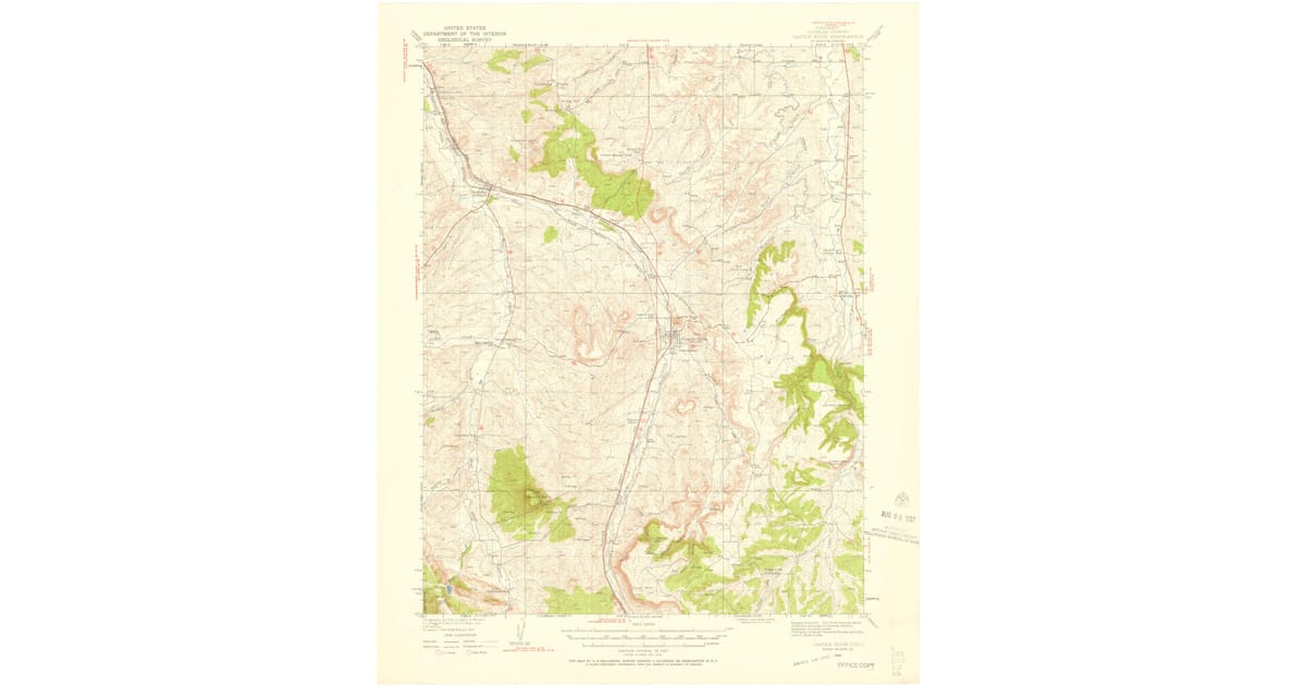 1940 Map of Castle Rock, CO — High-Res | Pastmaps