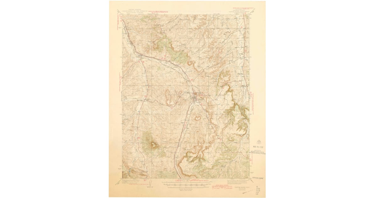 1945 Map of Castle Rock, CO — High-Res | Pastmaps