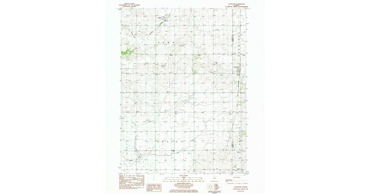 1983 Map of Castleton, Stark County, IL — High-Res | Pastmaps