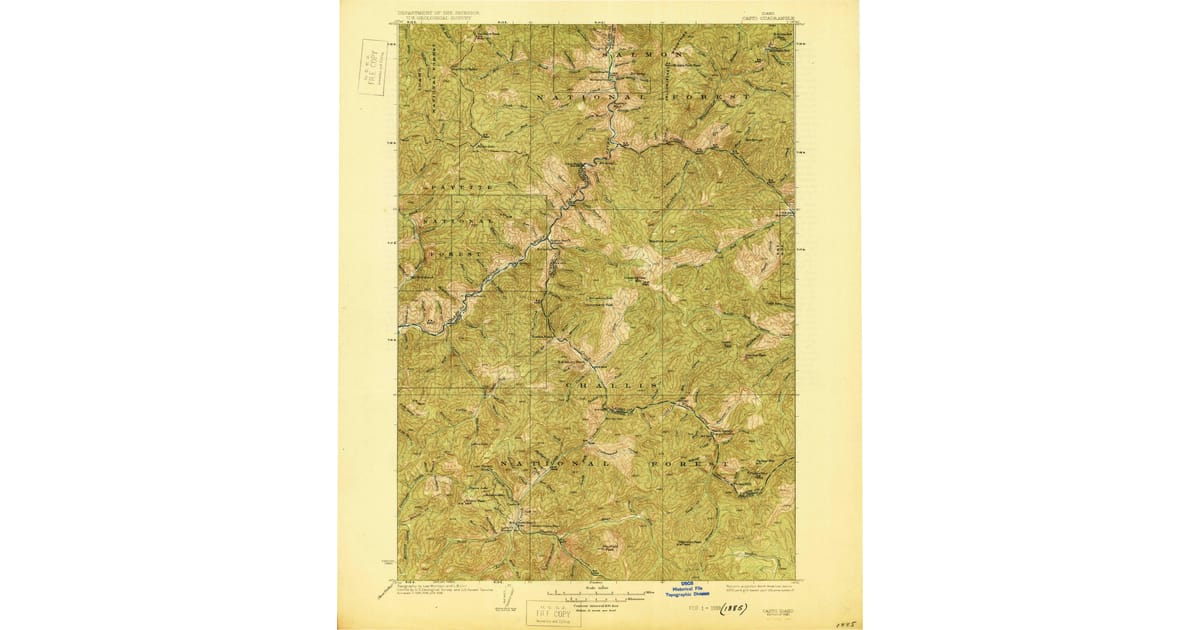 1930s Maps of Valley County, ID | Pastmaps