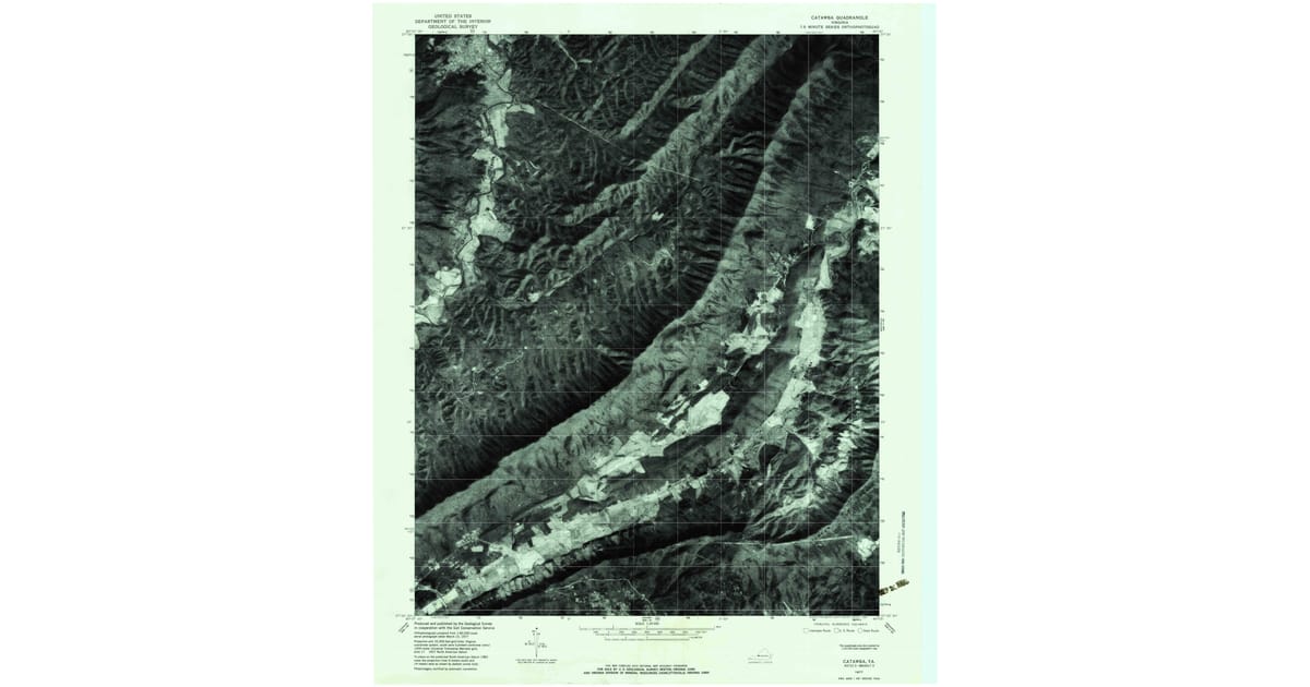 1977 Map of Catawba, Craig County, VA — High-Res | Pastmaps