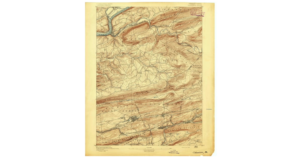 1892 Map of Catawissa, PA — High-Res | Pastmaps