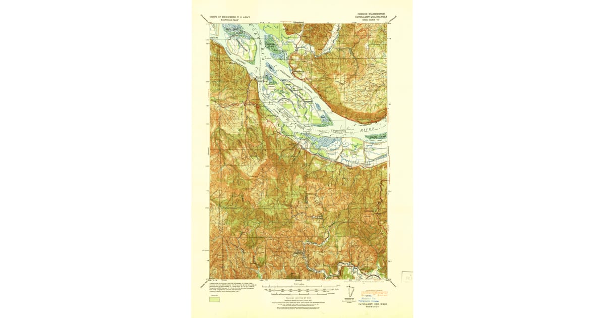 1941 Map of Cathlamet, WA — High-Res | Pastmaps