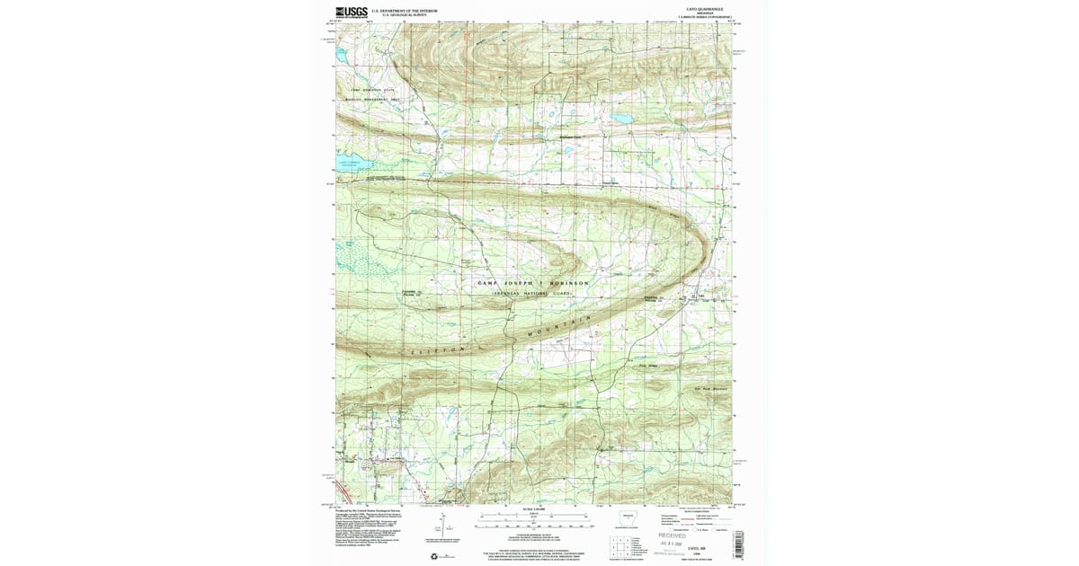 1994 Map of Cato, Faulkner County, AR — High-Res | Pastmaps