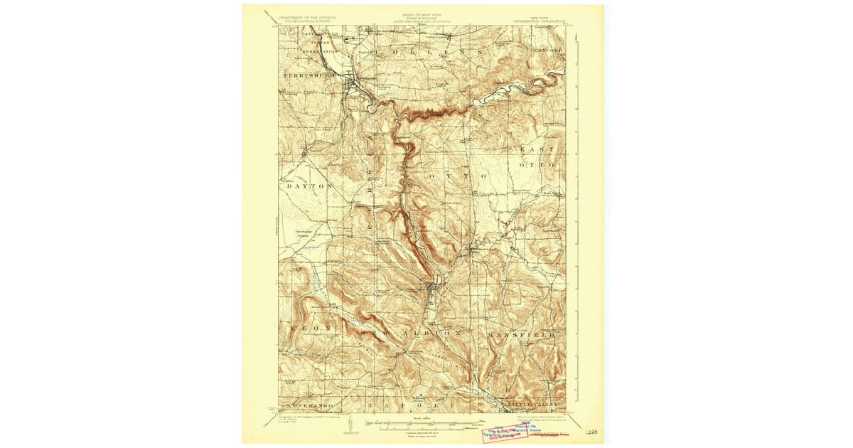 1920s Maps of Leon, NY | Pastmaps