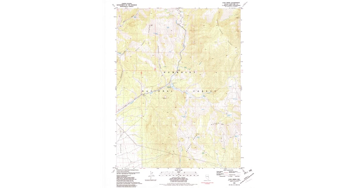 1981 Map of Cave Creek, White Pine County, NV — High-Res | Pastmaps