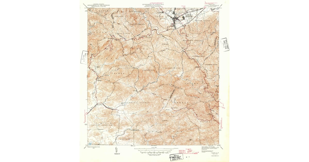Old Historical Maps of Alturas de Cantera, Cayey | Pastmaps
