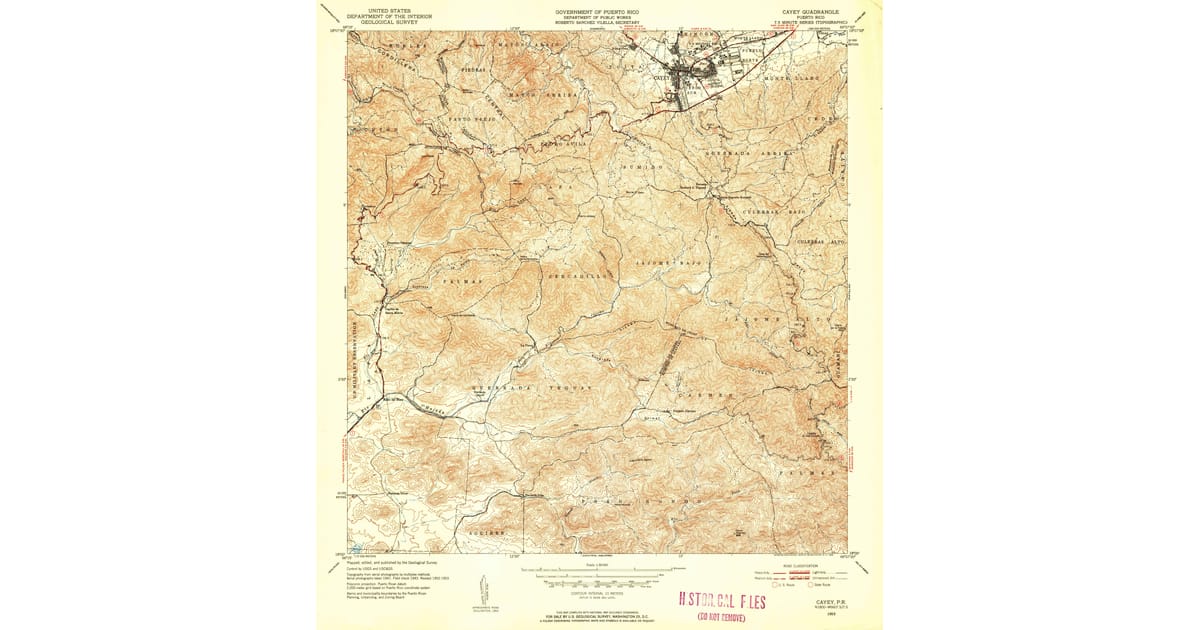 1950s Maps of Lapa, Cayey | Pastmaps