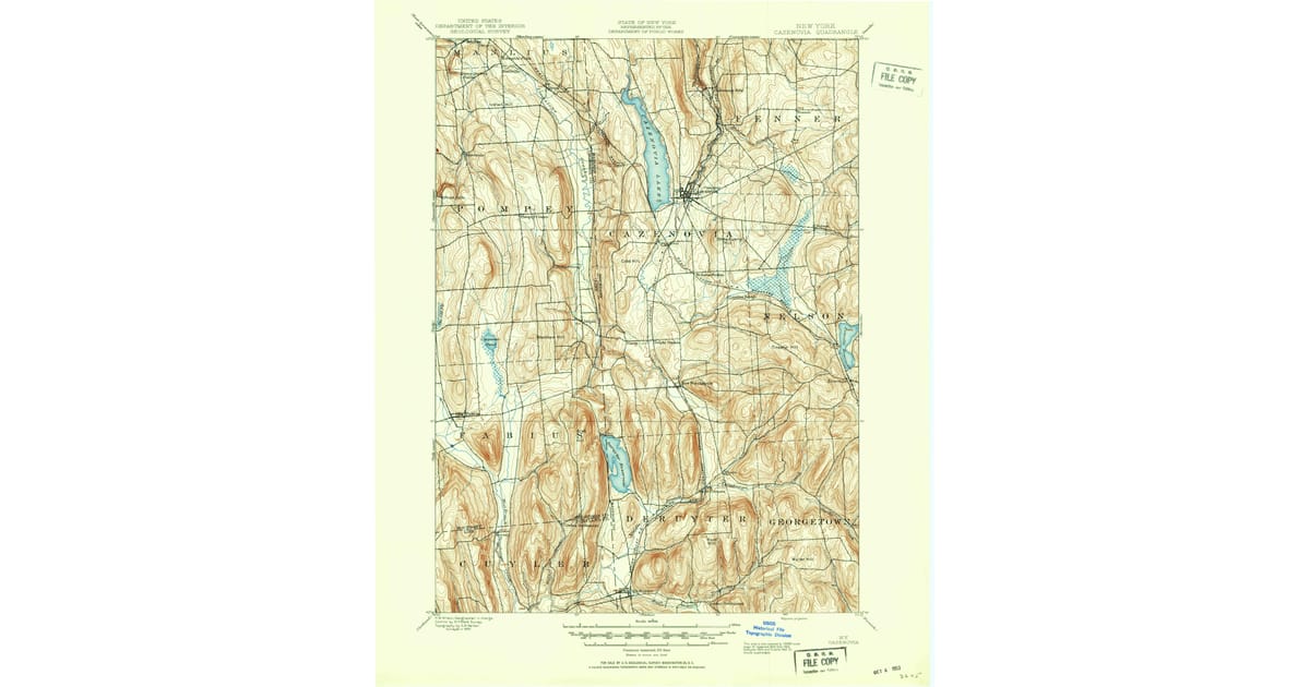 Old Maps of DeRuyter, NY for Genealogy | Pastmaps