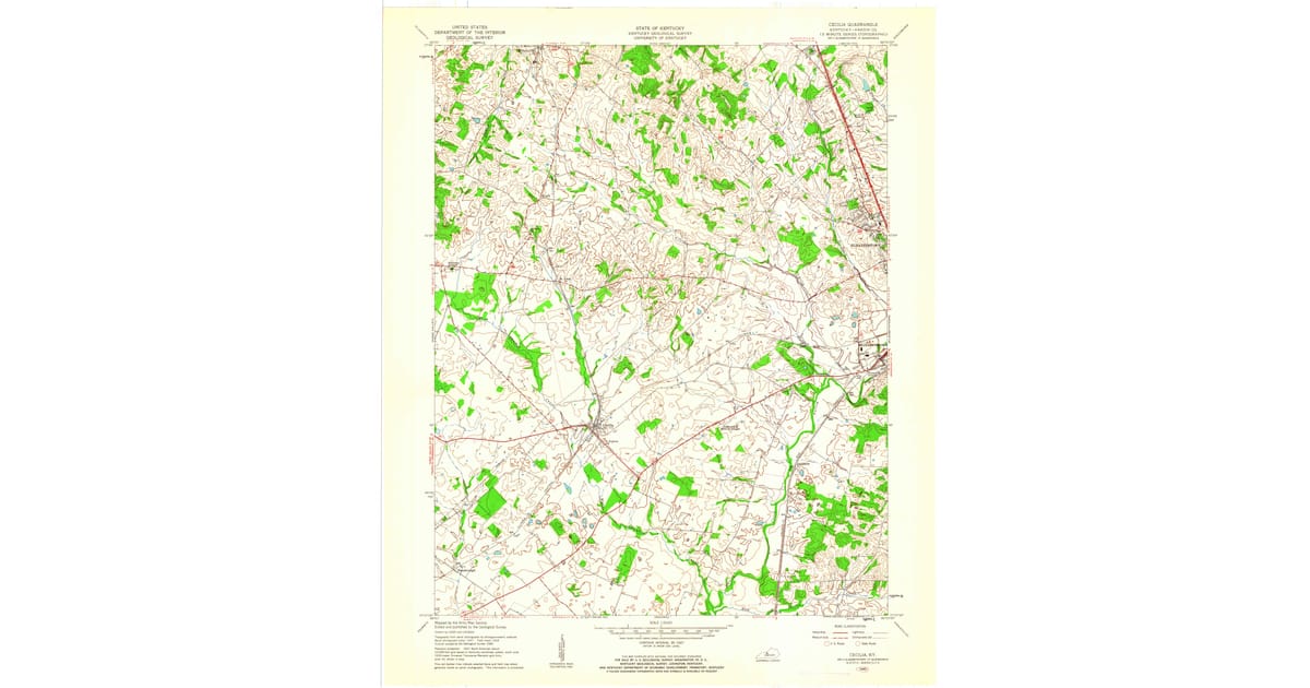 1960 Map of Cecilia, KY — High-Res | Pastmaps