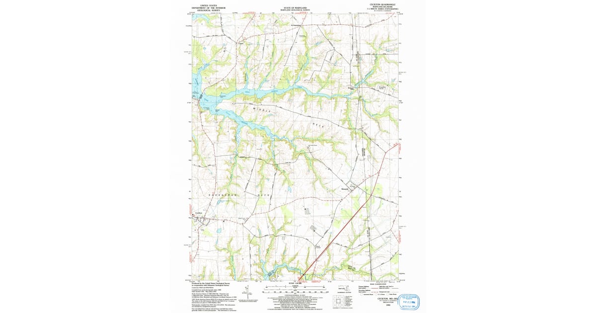 1990s Maps of Kent County, MD | Pastmaps