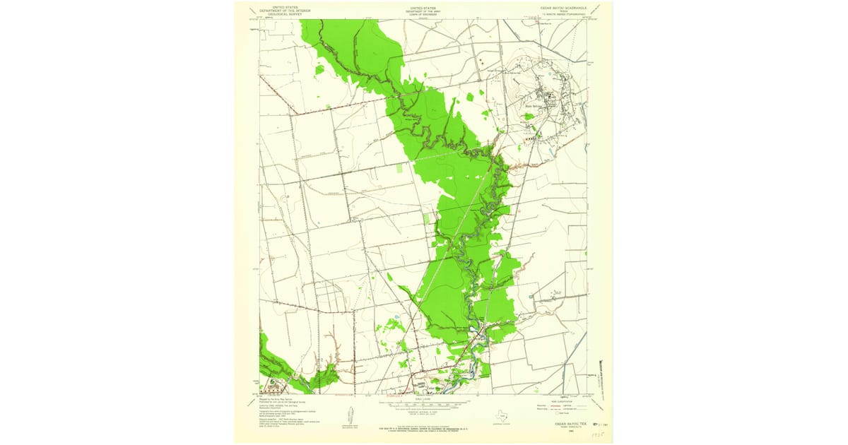 1940s Maps of Mont Belvieu, TX | Pastmaps