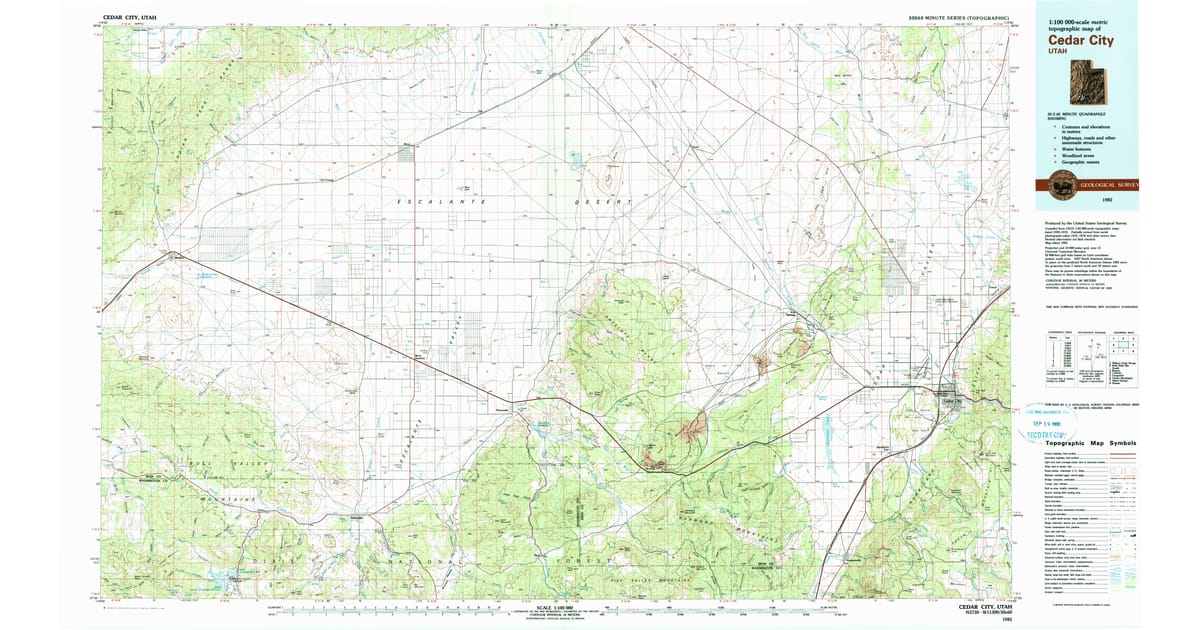 1980s Maps of Old Irontown, UT | Pastmaps