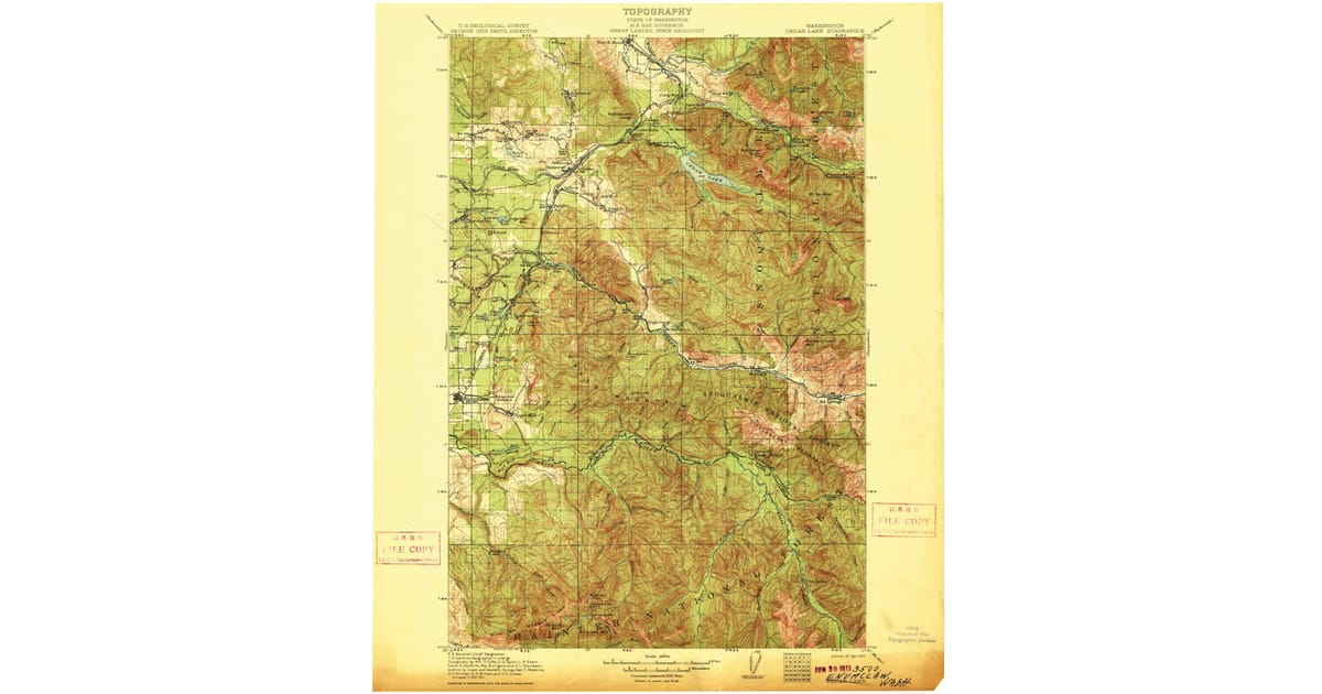 Old Maps of Upper Mill, WA | Pastmaps