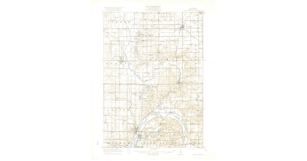 Old Maps of Rockford, MI | Pastmaps