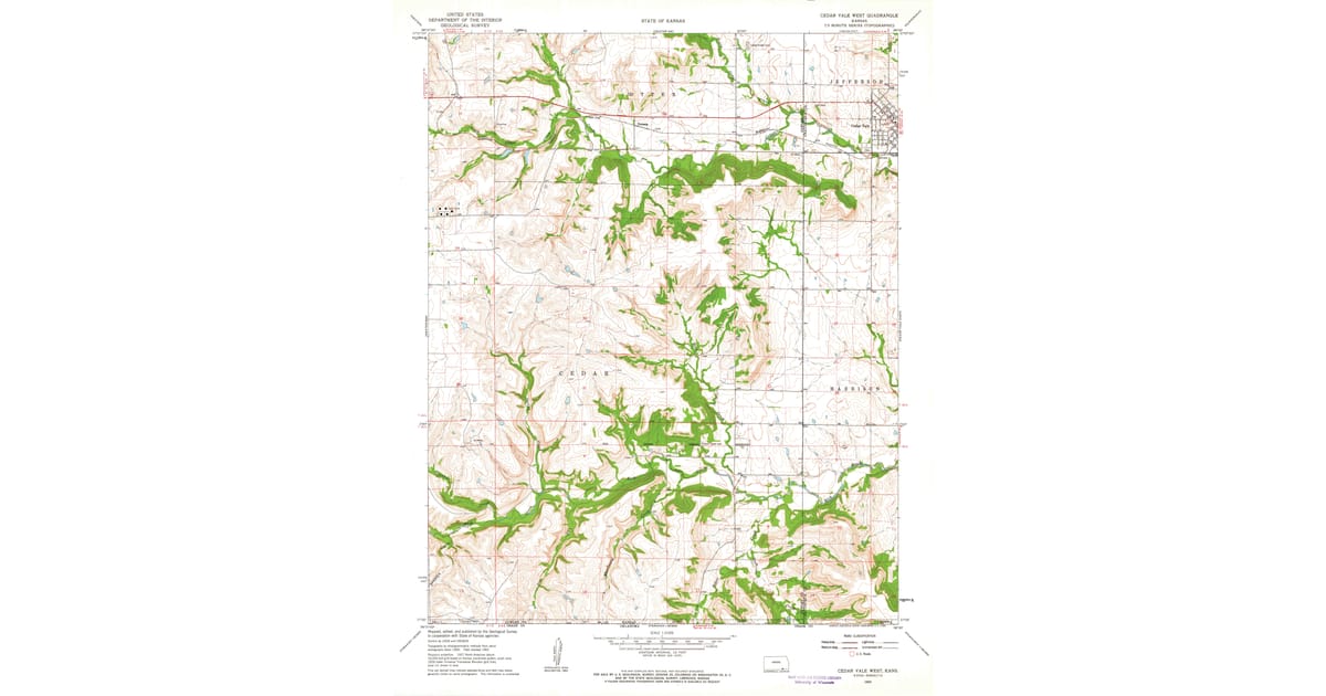 1960s Maps of Cowley County, KS | Pastmaps