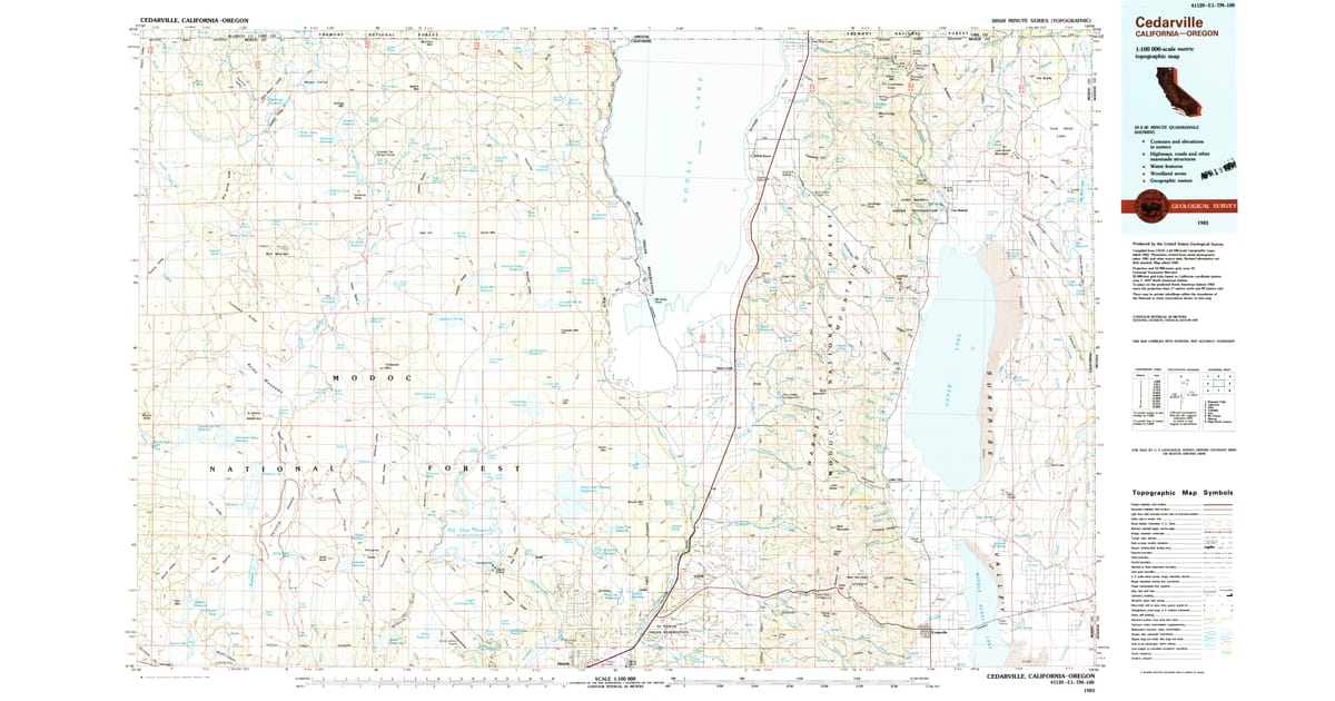 1980s Maps of Alturas, CA | Pastmaps