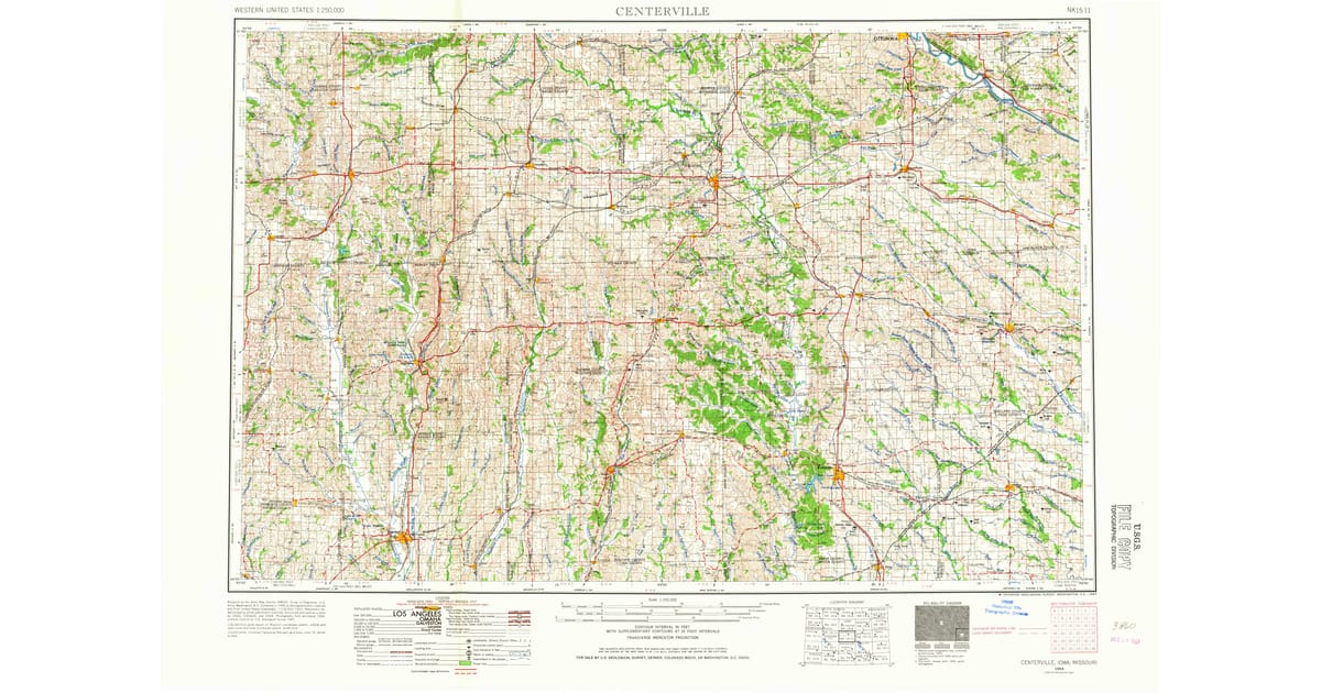 1950s Maps of Osgood, MO | Pastmaps