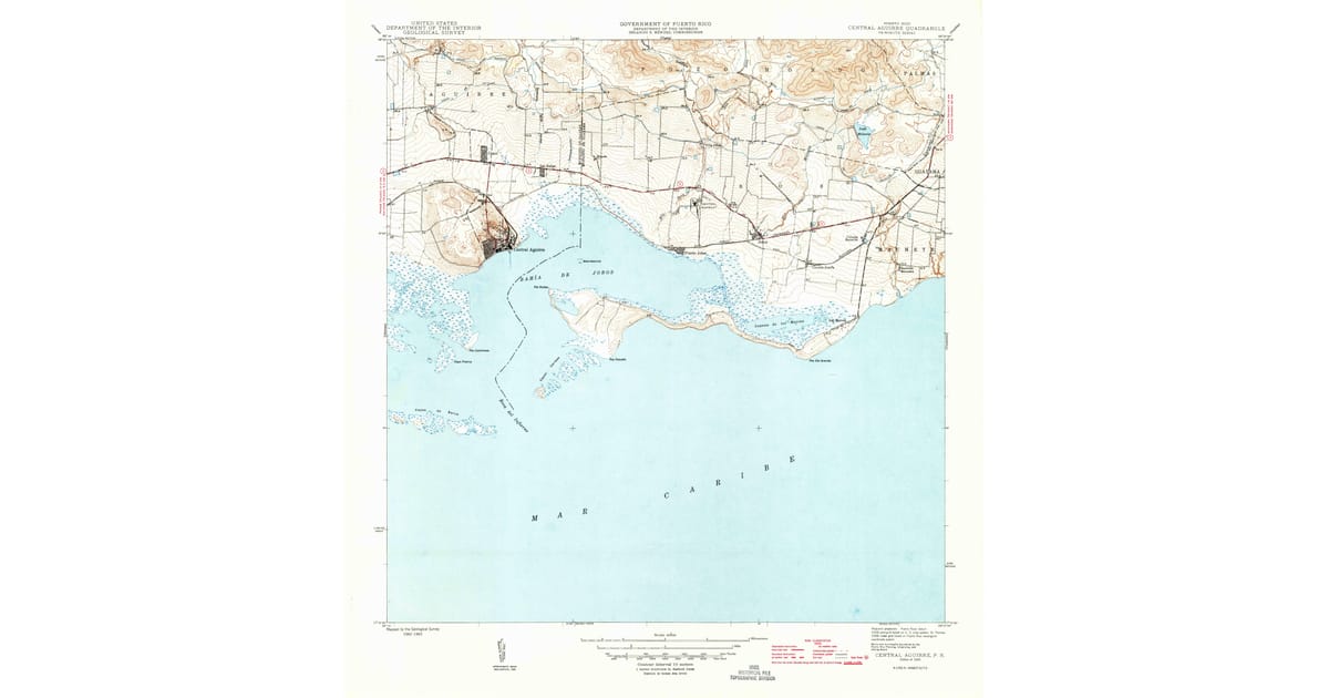 Old Maps of Parcelas Viejas de Cimarrona, Guayama | Pastmaps
