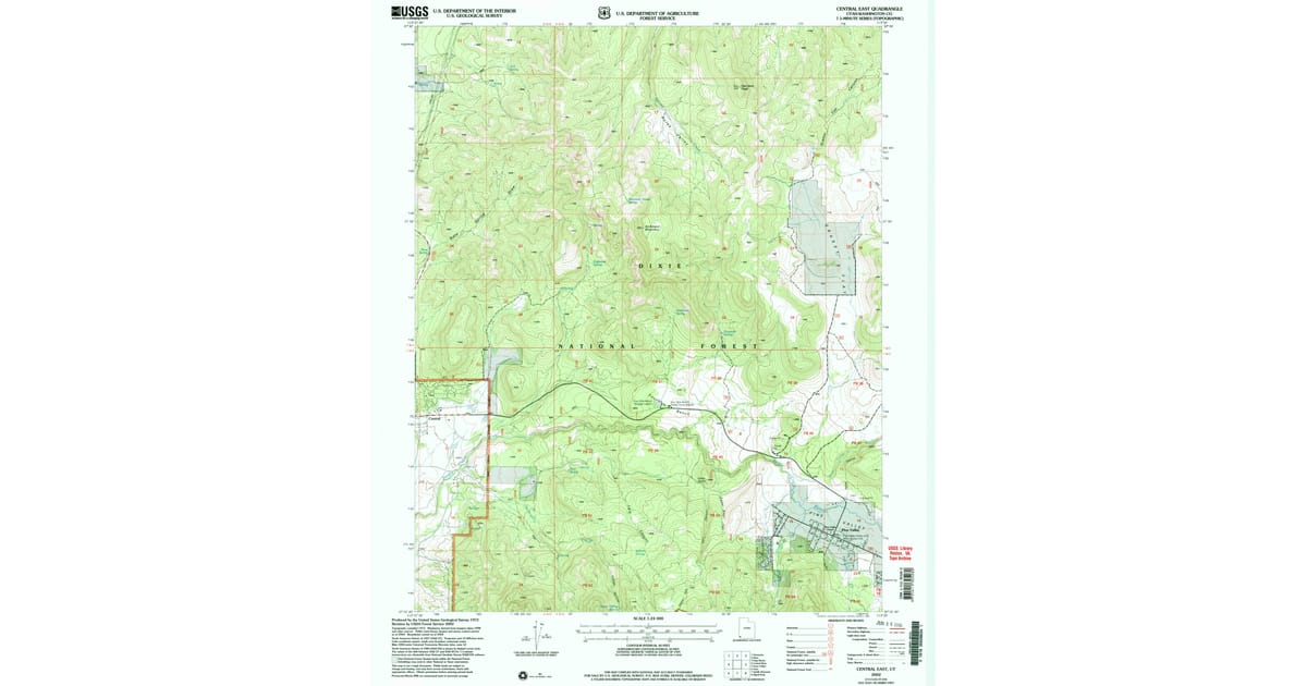 2000-2009 Maps of Pine Valley, UT | Pastmaps