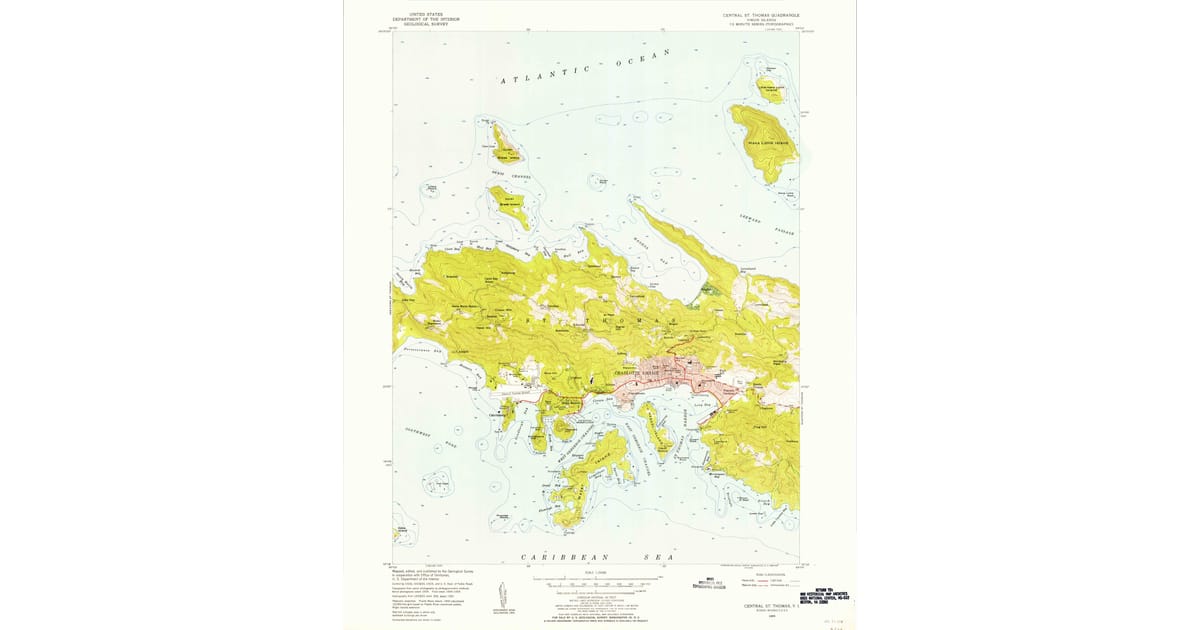 Old Maps of Charlotte Amalie, Saint Thomas - Saint John District for ...