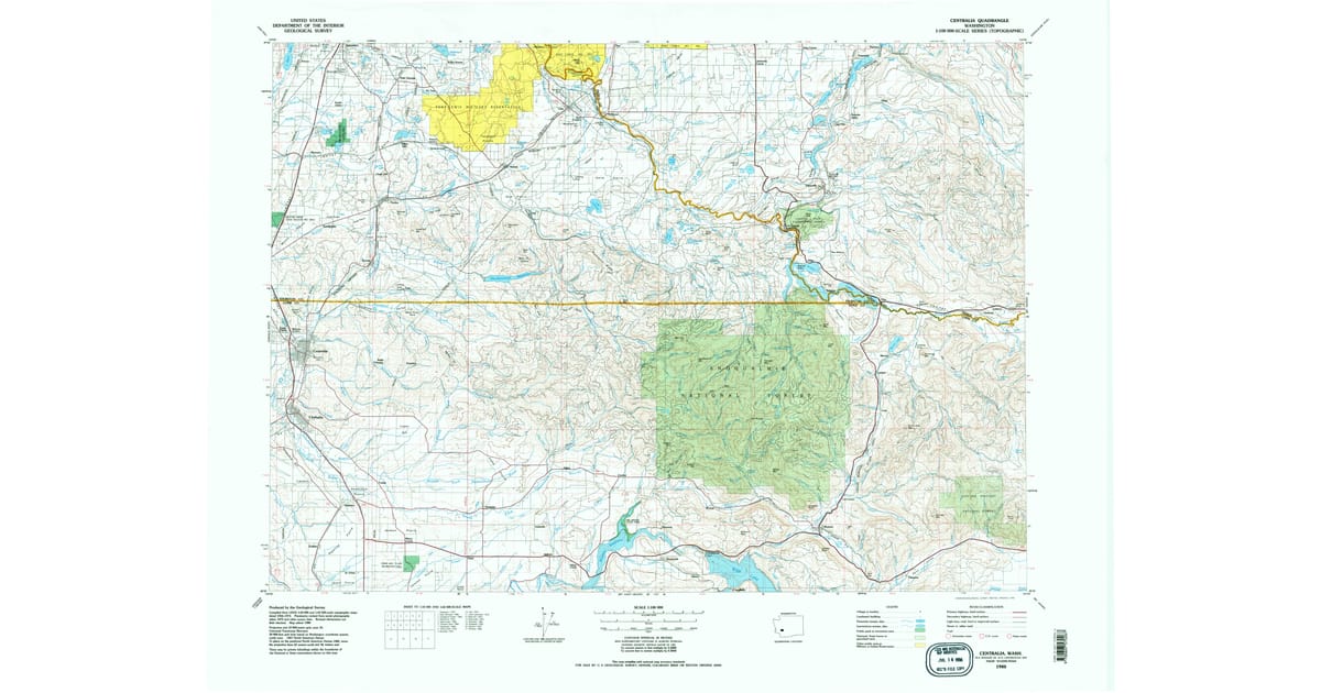 1980s Maps of Chehalis, WA | Pastmaps