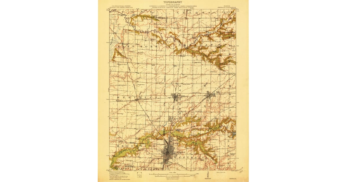 1900s (20th Century) Maps of Ferrin, IL | Pastmaps