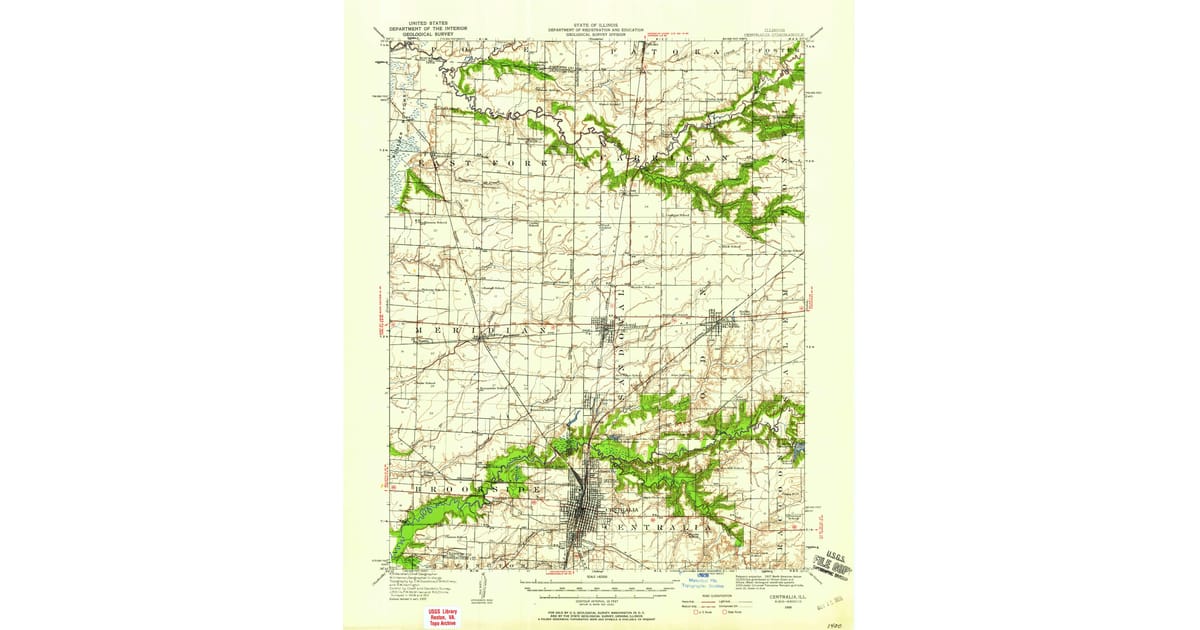 1935 Map of Centralia, IL — High-Res | Pastmaps