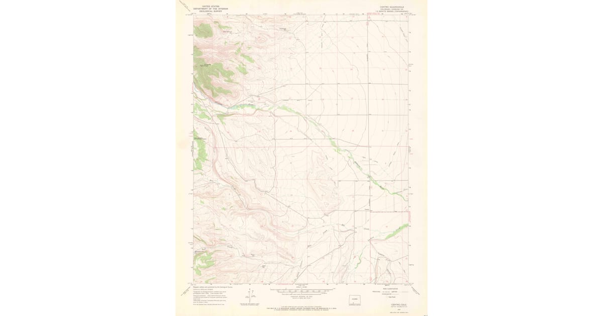 1967 Map of Centro, Conejos County, CO — High-Res, 1970 Print #2 | Pastmaps
