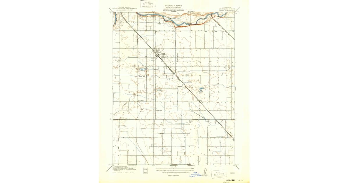1916 Map of Ceres, CA — High-Res | Pastmaps