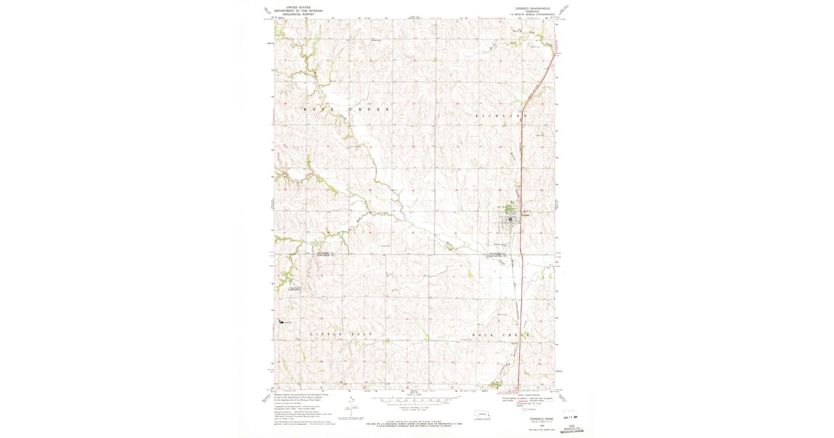 1969 Map of Ceresco, NE — High-Res | Pastmaps