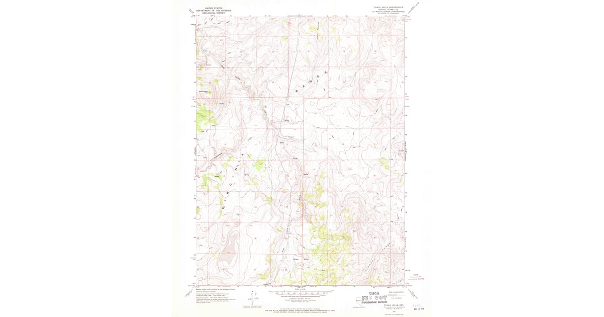 1967 Map of Chalk Hills, Storey County, NV — High-Res | Pastmaps