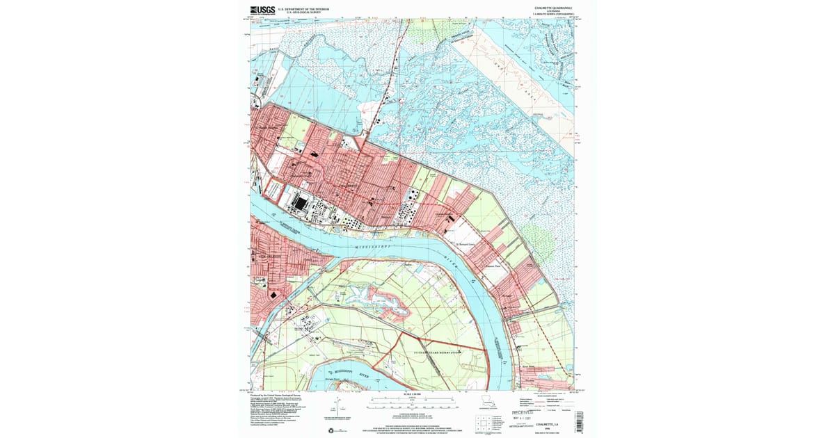 1998 Map of Chalmette, LA — High-Res | Pastmaps
