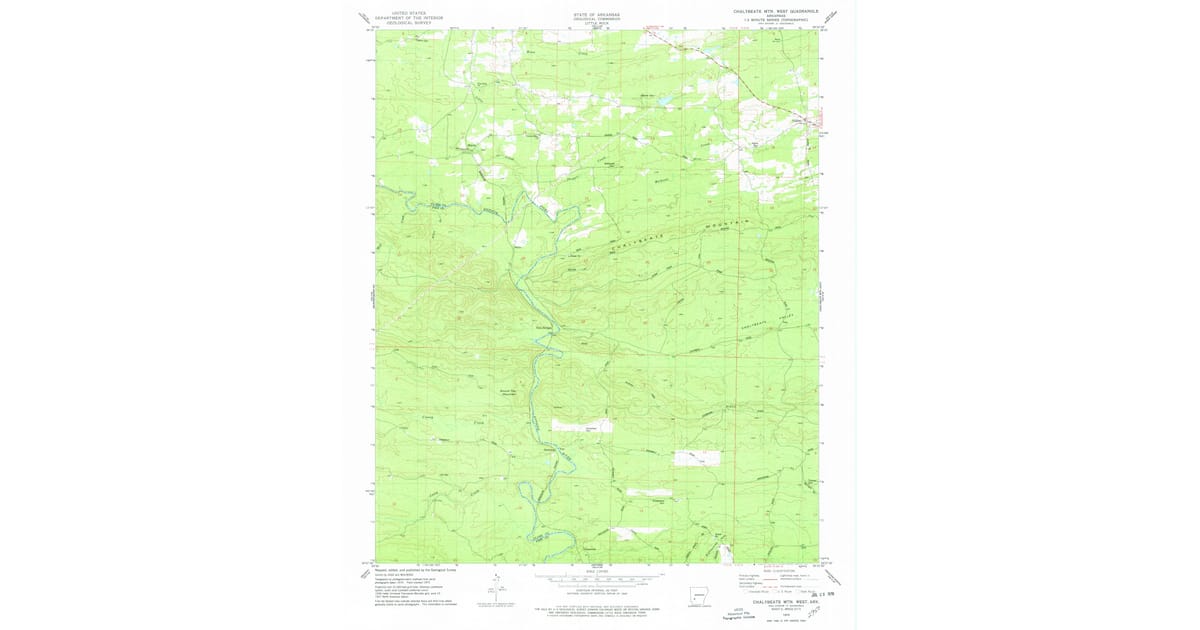 1970s Maps of Alpine, AR | Pastmaps