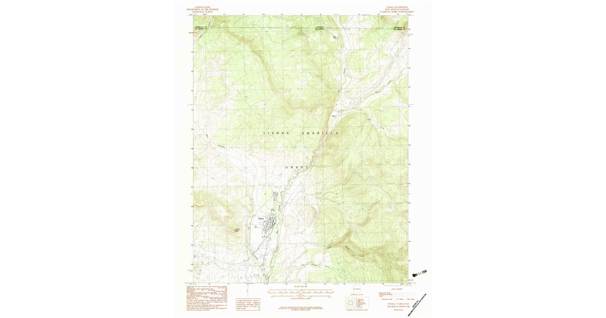 1983 Map of Chama, NM — High-Res | Pastmaps