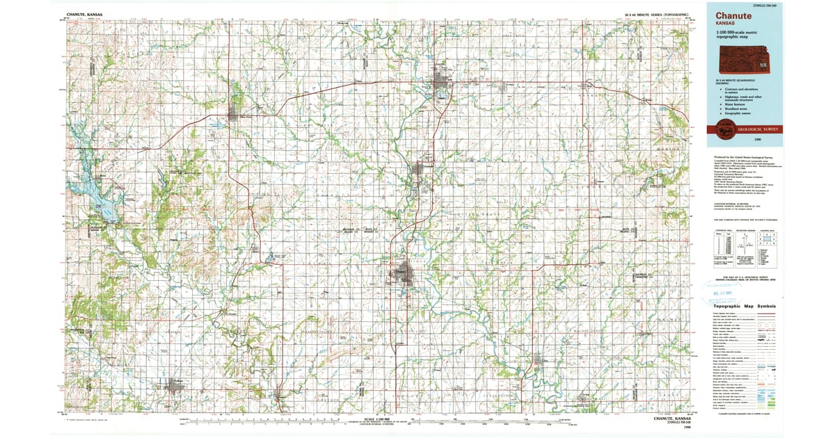 1990s Maps of Benedict Junction, KS | Pastmaps