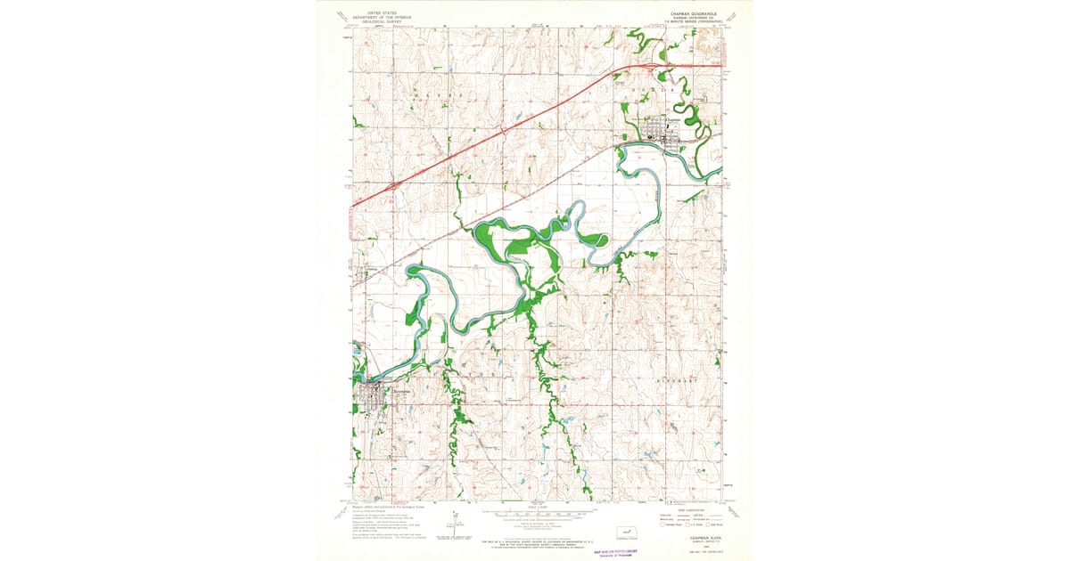 1964 Map of Chapman, KS — High-Res | Pastmaps