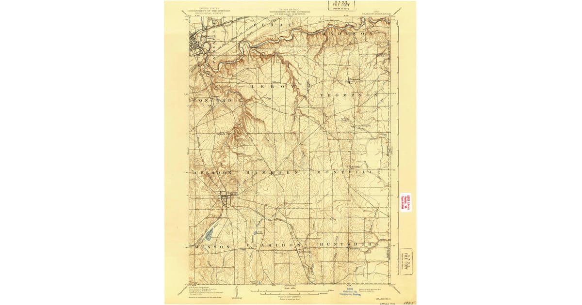 1906 Map of Chardon, OH — High-Res | Pastmaps