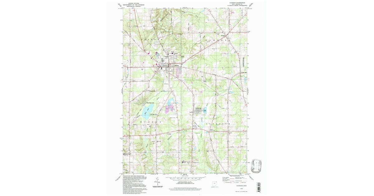 1994 Map of Chardon, OH — High-Res | Pastmaps