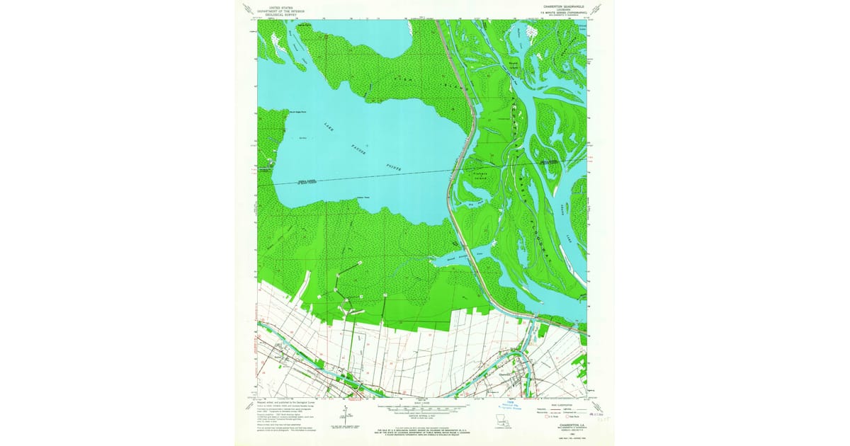 1963 Map of Charenton, LA — High-Res | Pastmaps